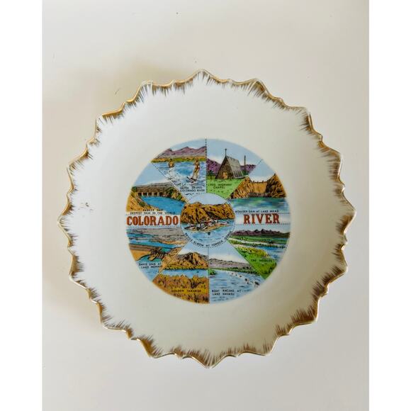 Bradley | Accents | Vintage Colorado River Boulder Dam State Souvenir ...
